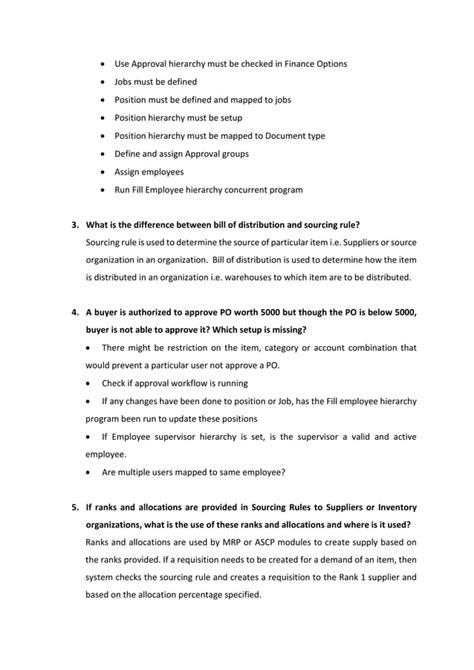 Oracle R12 Apps Scm Functional Interview Questions And Answers Purchasing Module Pdf