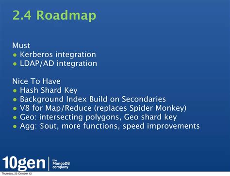 Mongodb Use Cases And Roadmap Pdf