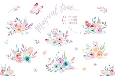 부케 꽃 수채화 Boho의 집합입니다 수채화 보헤미안 자연 프레임 잎 깃털 꽃 흰색 배경에 고립 예술적 장식 그림입니다 0명에 대한 스톡 벡터 아트 및 기타 이미지 Istock