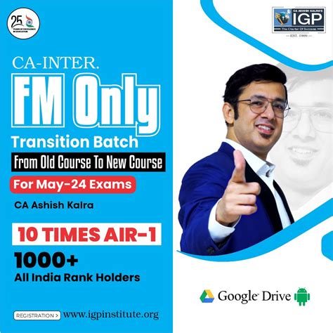 CA INTER FM TRANSITION BATCH FOR MAY 2024 EXAMS OLD COURSE TO NEW