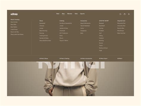 Fashion Website Mega Menu Mega Navbar Mega Dropdown Uiux By Efat Khan