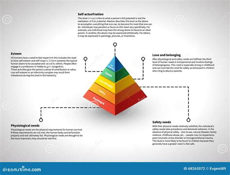 Maslow S Hierarchy Infographic With Explanations Royalty Free Stock Image CartoonDealer
