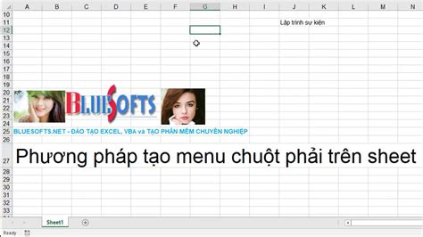 Lập Trình Excel Vba Tạo Menu Phải Trên Sheet Youtube
