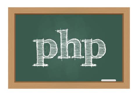 Php Text On Chalkboard Stock Vector Illustration Of Billboard 45567917