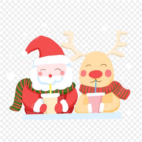 크리스마스 일러스트 엘크 크리스마스 휴일 축하 산타 클로스 Png 일러스트 및 Psd 이미지 무료 다운로드 Pngtree