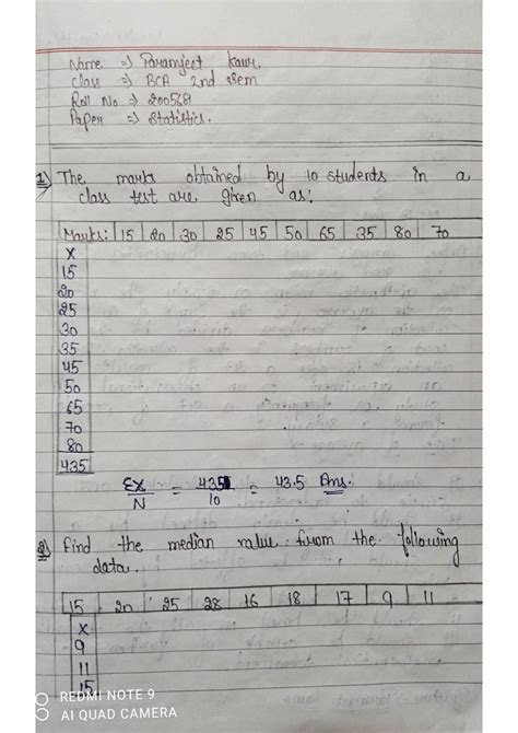 SOLUTION Mst Statistics Pdf Studypool