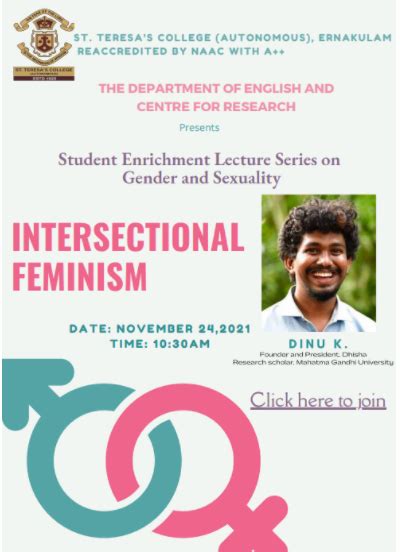 Lecture Series On Gender And Sexuality St Teresas College Autonomous