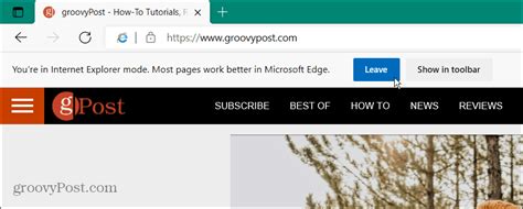 How To Open Websites In Internet Explorer Mode From Edge