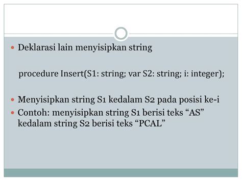 Dasar Pemrograman String Ppt Download