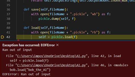 Pythonpickle Module So I Am Trying To Make A Neural Network From