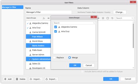 Configuring User Based Filter In Alpana Dashboard Designer Code192 Alpana Dashboard Platform