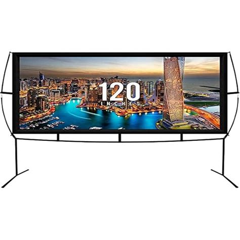 Buy KHOMO GEAR Portable Projector Screen Inch Projector Screen With Stand Outdoor And