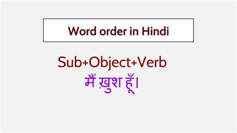 hindi sentence structure and word order a complete guide [2025]