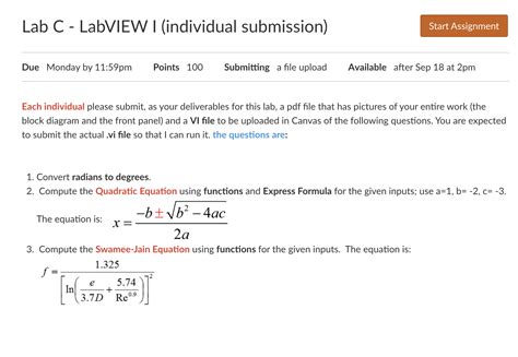 solved using labview only and please show step by step