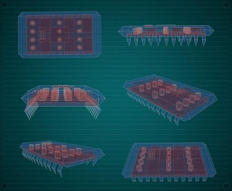 Premium Vector 3d Vector Chip Set For Computer