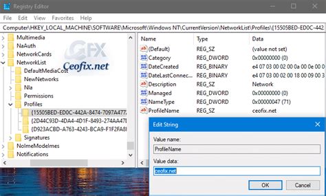 Change Or Rename Active Network Profile Name In Windows
