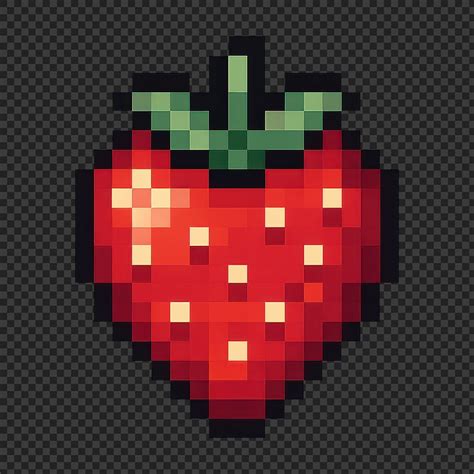 Strawberry Pixel Art Images Free Photos Png Stickers Wallpapers