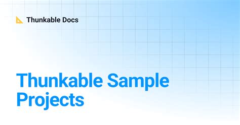 Thunkable Sample Projects Thunkable Docs