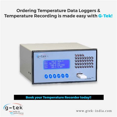 Ordering Temperature Data Loggers Temperature Recording Is Made Easy With G Tek Data Logger
