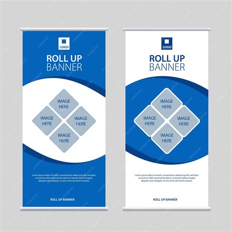 롤업 배너 수직 템플릿 현대적인 Xbanner 및 플래그 배너 벡터 디자인 프리미엄 벡터