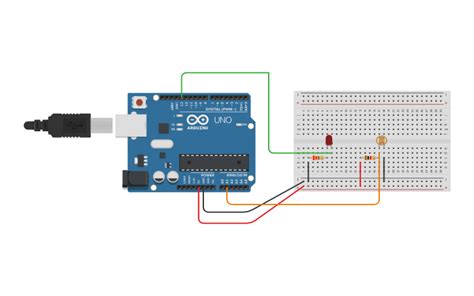 Circuit Design Sensor De Luz Led Tinkercad