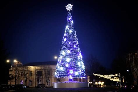 საახალწლო ნაძვის ხეები საქართველოს ქალაქებიდან ფოტოები Ambebi Ge