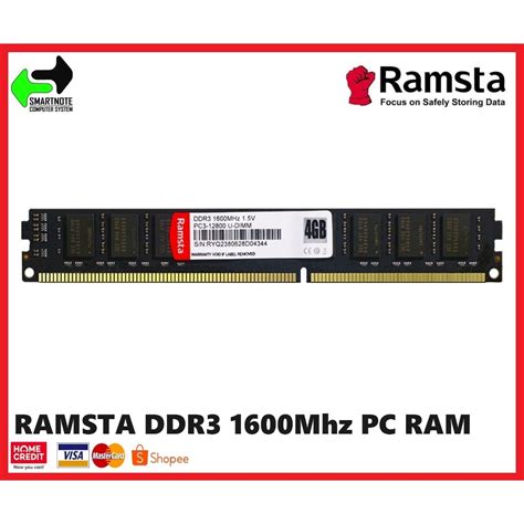 RAMSTA DDR MHZ GB GB RAM FOR DESKTOP CPU Shopee Philippines