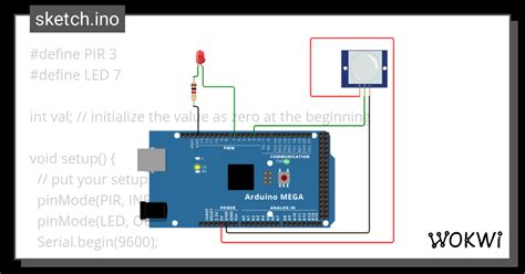 Pir Sensor Copy Wokwi Esp32 Stm32 Arduino Simulator