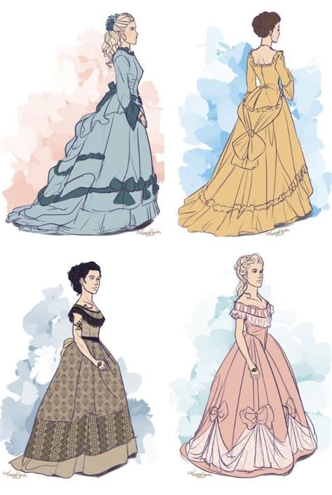 Victorian Dress Drawing