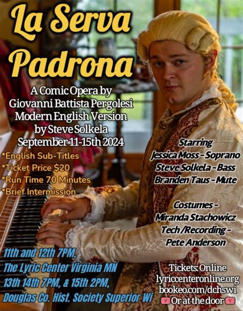 Grab Your Powdered Wigs Were Going To See La Serva Padrona
