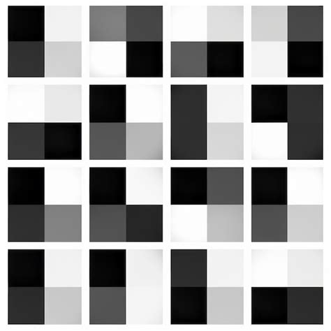 Black And White Square Blocks Vector Illustration Premium Ai Generated Image