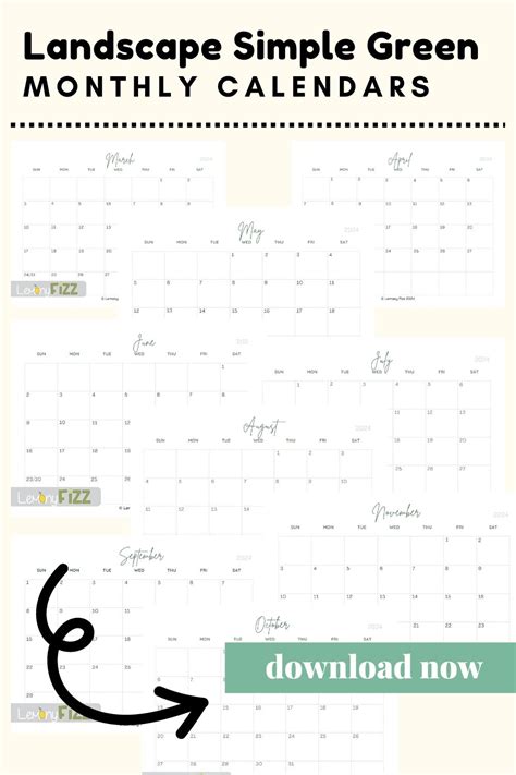 Free Printable Calendar Landscape Free Printable Calendar Pages To Print