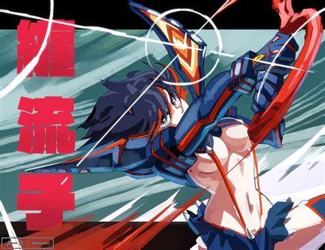 Mauro Unit 1 Matoi Ryuuko Senketsu Kill La Kill Highres 1girl Angry Armor Black Hair
