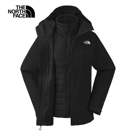 【the North Face 官方旗艦】北面女款黑色dryvent防水透氣鋪棉內裡三合一外套｜5b1x4h0 外套 Yahoo奇摩購物中心