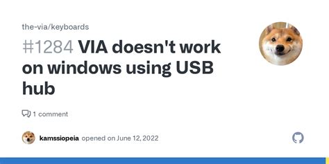 VIA Doesn T Work On Windows Using USB Hub Issue The Via Keyboards GitHub
