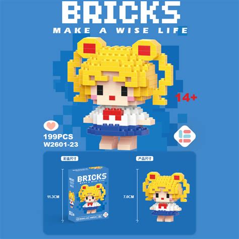 3d Mini Building Block Cute Character Model Nano Block Cartoon Block Toys 微颗粒 积木 摆件 玩具礼物 模型