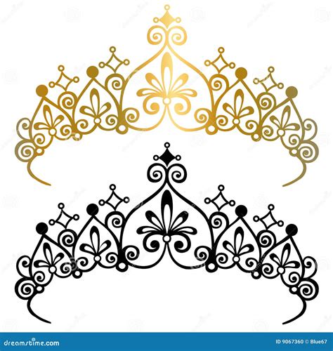 Princess With Tiara Vector Or Color Illustration 160149982