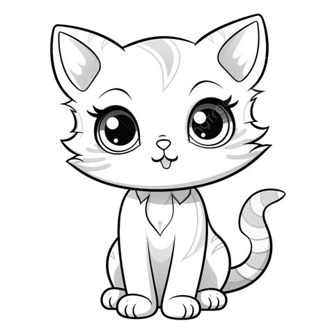 Anime Cats Coloring Sheets