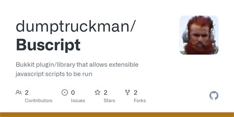 GitHub Dumptruckman Buscript Bukkit Plugin Library That Allows Extensible Javascript Scripts