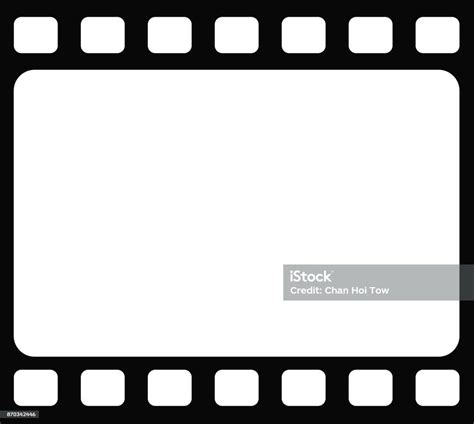 원활한 수평 빈 전통적인 복고풍 영화 프레임 템플릿 배경 0명에 대한 스톡 벡터 아트 및 기타 이미지 0명 공란 광대한 Istock