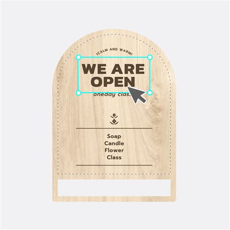 상품 상세 각인 나무 입간판 비즈하우스