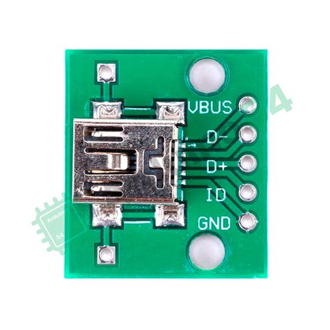 Купить Переходник Mini Usb Dip 5 Pin с доставкой по России Интернет магазин Arduino54