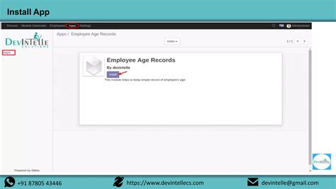 Odoo Module Scaffold Pptx