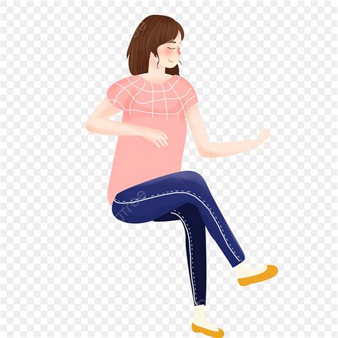 앉아 여자 일러스트 아름다운 앉아있는 아름다운 앉아 여자 Png 일러스트 및 Psd 이미지 무료 다운로드 Pngtree