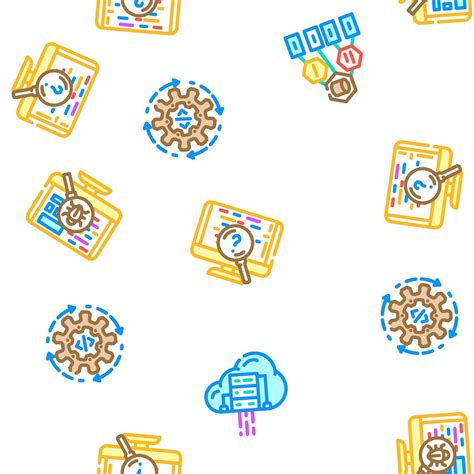 Software Compute Engineer Vector Seamless Pattern 32522895 Vector Art