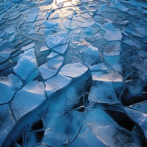 Premium Ai Image Closeup Of A Melting Ice Sheet