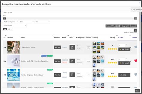 Woot Woocommerce Active Products Tables