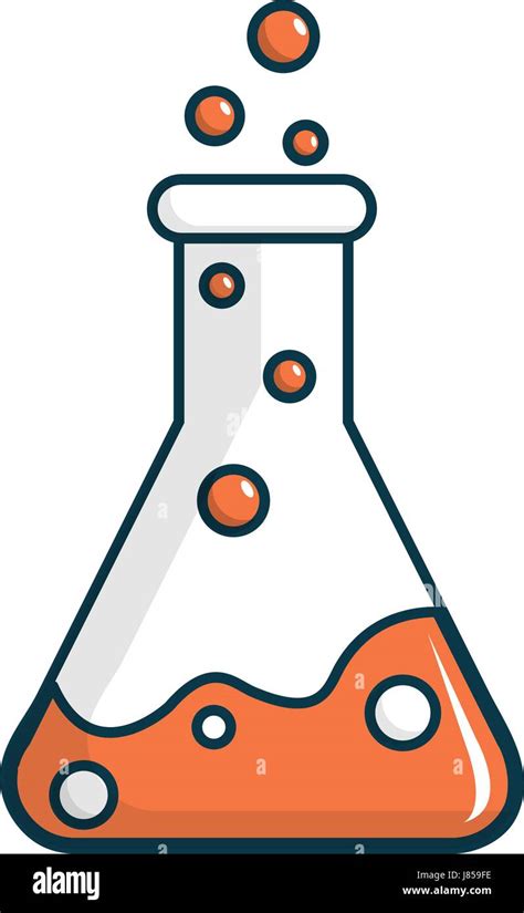 Chemical Laboratory Transparent Flask Icon Stock Vector Image Art Alamy