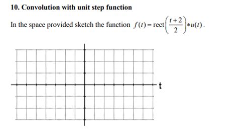 solved 10 convolution with unit step function t 2 in the