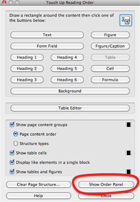 Touch Up Reading Order In Adobe Acrobat Pro Xi Sigaccess